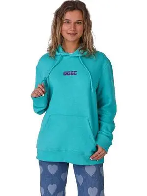 OOSC Retro Printed Hoodie - Aqua