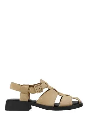 Camper Flat Sandal - Beige