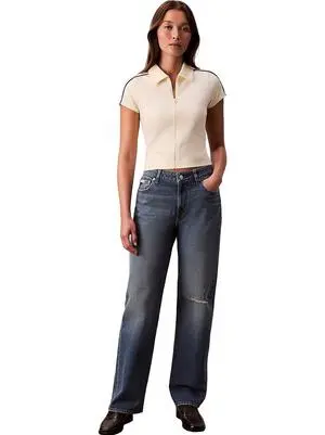 Calvin Klein 90s Straight Leg Jeans - Blue Crest