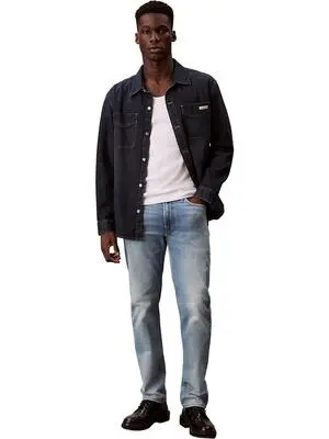 Calvin Klein Slim Straight Fit Jeans Medway Blue