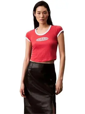 Calvin Klein Cotton Cashmere Baby Tee - Adrenaline Rush