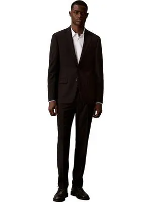 Calvin Klein Slim Fit Suit Pants - Black