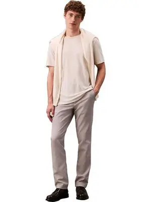 Calvin Klein Modern Stretch Chino Pants - Light Grey
