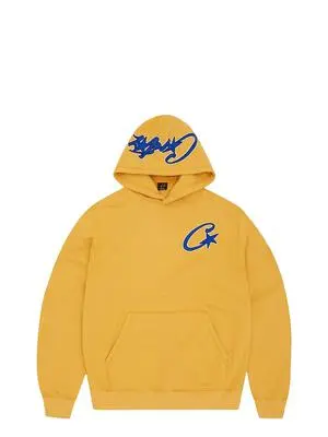 CORTEIZ Satin C Star Appliqué Hoodie - Yellow