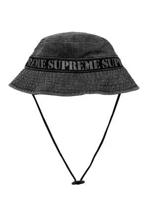 Supreme Stencil Webbing Boonie - Black