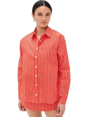 BAILEY ROSE Bailey Rose Striped Button-Down Shirt