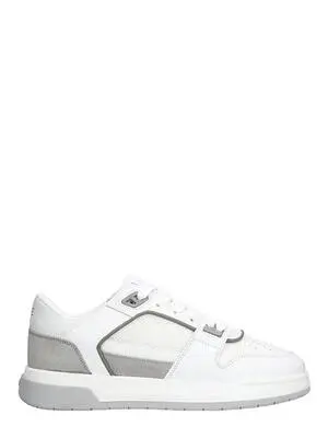ARNE Leather And Mesh Low-top Trainers - White/oth