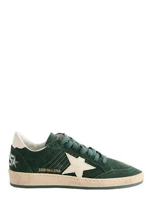 GOLDEN GOOSE Ball Star Suede Trainers - Green