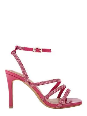 Kurt Geiger Savanna Rhinestone-embellished Heeled Sandals - Pink Comb