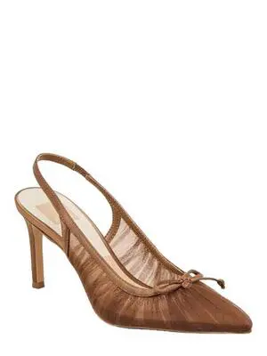 Dolce Vita Slingback Pointed Toe Pumps Mid Brown Tule