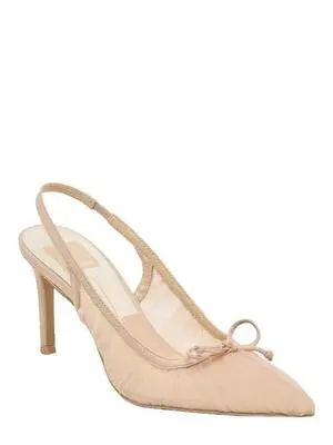 Dolce Vita Slingback Pointed Toe Pumps Praline Tule