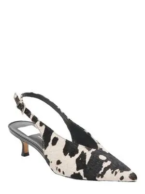 Dolce Vita Alenna Slingback Kitten Heel Pumps - Black/white Taurus C