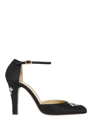 Valentino Garavani Hi Dolly Daisy Embroidered Pumps - Nero