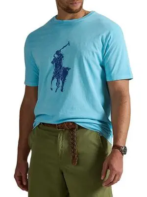 Polo Ralph Lauren Big & Tall Big Pony T-shirt - Turquoise Nova