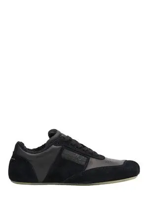 MAISON MARGIELA Anatomic Mixed Leather Sneakers - Black