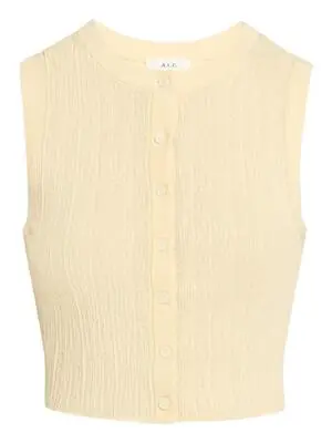 A.L.C. Lottie Button-front Top - Butter