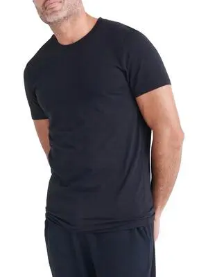 SAXX Droptemp® Cooling Cotton Slim Fit Crewneck Undershirt - Black