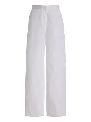 TOTEME Twisted Seam Cotton Trousers - White