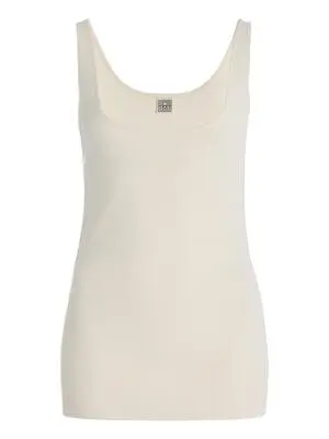 TOTEME Compact Knit Tank - White