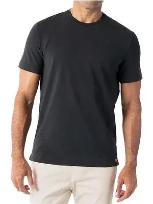 Robert Talbott Dean Stretch Jersey Tee Black