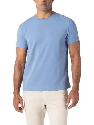 Robert Talbott Dean Stretch Jersey Tee Legacy Blue