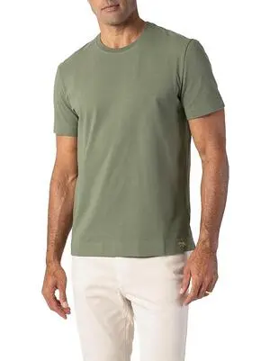 Robert Talbott Dean Stretch Jersey Tee Olive