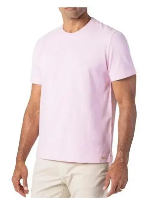 Robert Talbott Dean Stretch Jersey Tee Pink