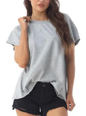Heaven Boxy Tee - Heather Grey