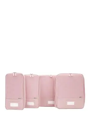 BEIS The Compression Packing Cubes, Set Of 4 - Atlas Pink