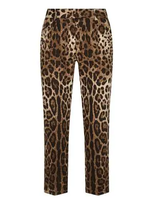 Dolce & Gabbana Leopard-print Drill Pants - Animal Print