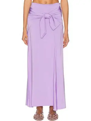 Rabanne Tie Maxi Skirt - Lavender