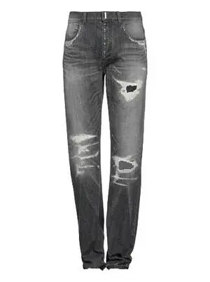 Givenchy Straight-leg Jeans In Cotton - Grey