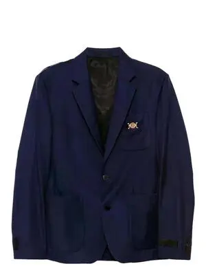 Versace Single-breasted Blazer - Blue