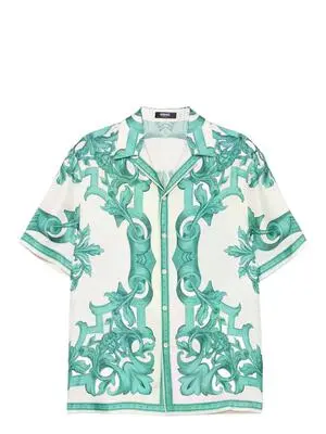 Versace Graphic-printed Shirt - Green