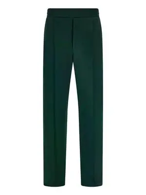 FERRAGAMO Logo-embroidered Sweatpants - Green