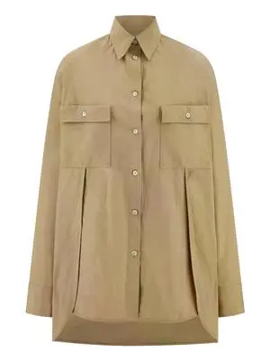 FERRAGAMO Utility Shirt - Neutrals