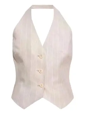 Max Mara Pinstripe Waistcoat - Neutrals