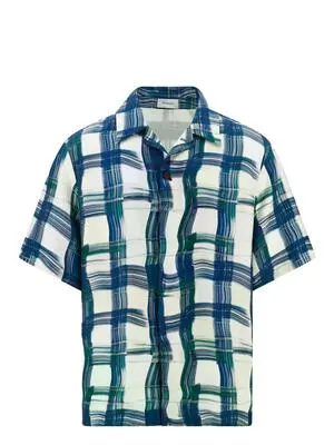 FERRAGAMO Short Sleeve Shirt - Blue