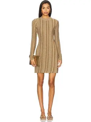 Veronica Beard Jane Metallic Dress - Gold & Bronze