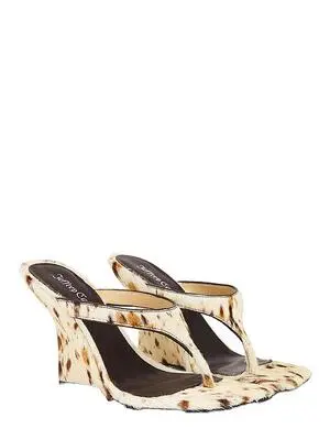 Jeffrey Campbell Romee-f Wedge Sandal - Neutral Spot Combo