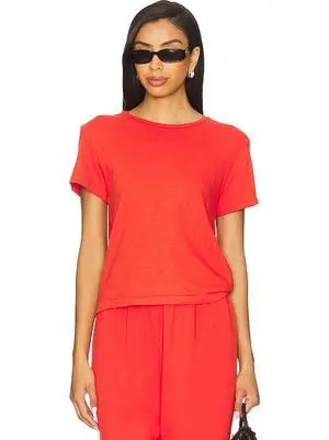 PERFECTWHITETEE Recycle Cotton Slim Crew Tee - Red