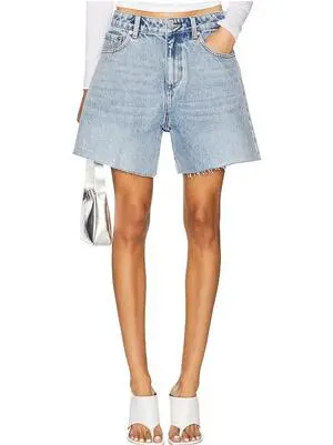 SEROYA Sabrina Boyfriend Denim Short - Blue
