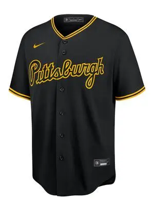 Nike Mlb Pittsburgh Pirates Replica Baseball Jersey - Black