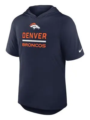 Nike Denver Broncos Dri-fit Nfl Hooded T-shirt - Blue