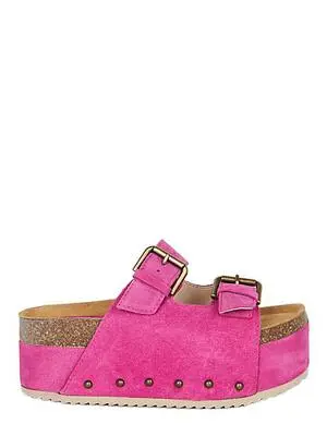 Intentionally Blank Cooper-2 Platform Slide Sandals Pink