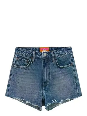 HEY JOANIE Cut-off Denim Shorts - Blue