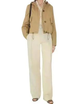 Burberry Gabardine Jacket - Neutrals