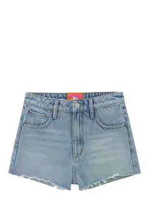 HEY JOANIE Cut-off Denim Shorts - Blue