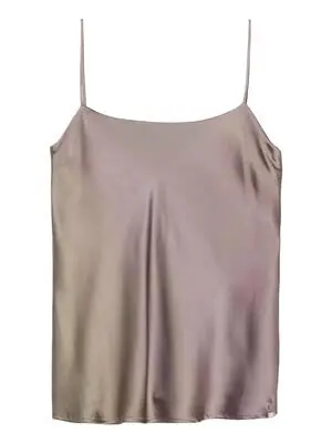 Herno Satin Tank Top - Brown