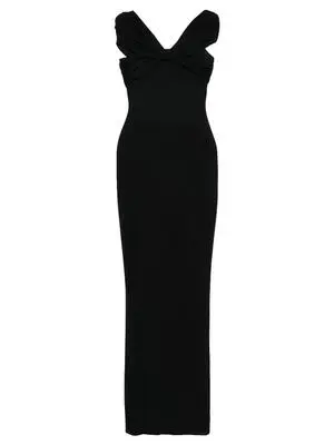 MONOT Off-shoulder Maxi Dress - Black